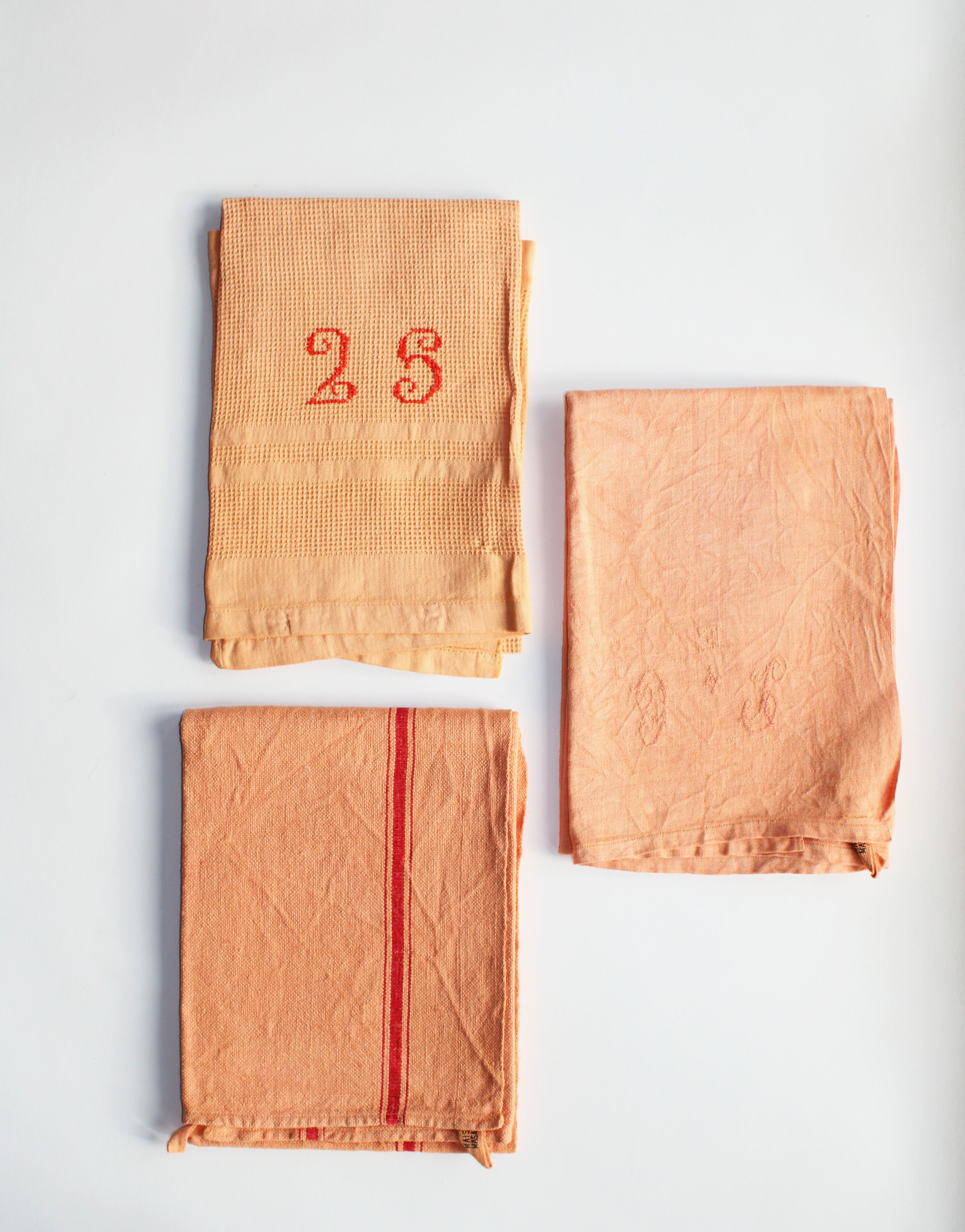 Maison Masarin Vintage Tea Towels Orange – Takara Design